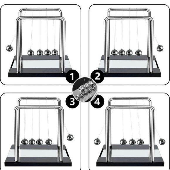 Other | Newtons Cradle Desk Table Decor Metal Pendulum Ball | Poshmark
